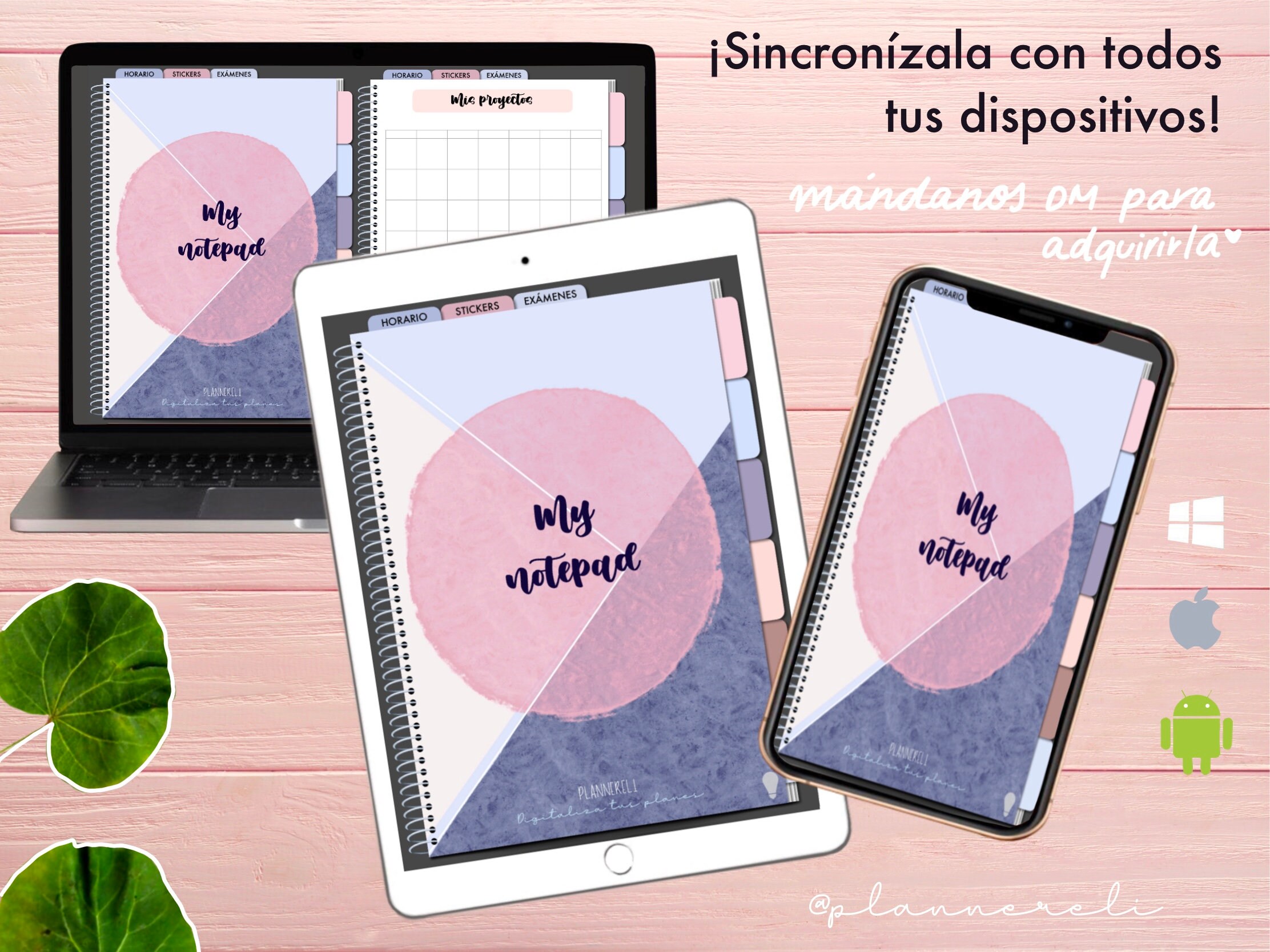 Student Digital Notebook, for digital notes, school planner, sticker ...