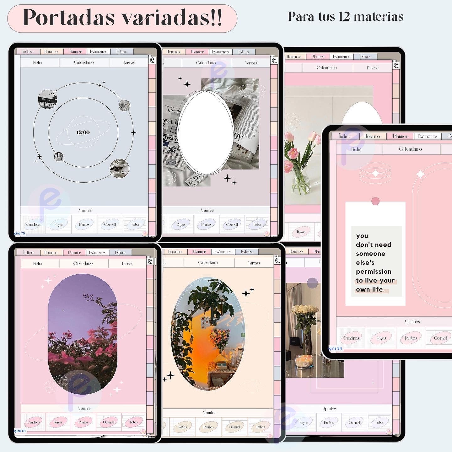 Aesthetic Digital Planner Student Planner Life Planner | Etsy