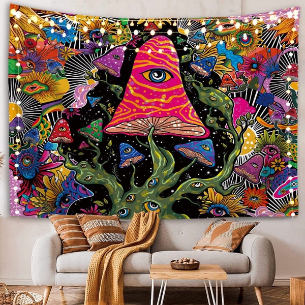 Psychedelic Tapestry - Etsy
