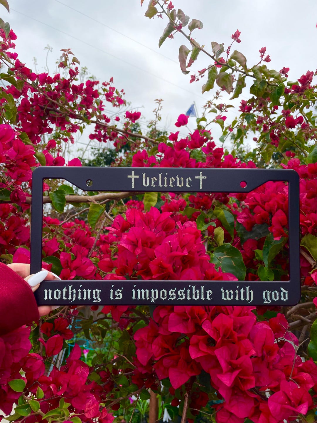 God License Plate Frame, Jesus Car Accessories, Bible Car Decor ...