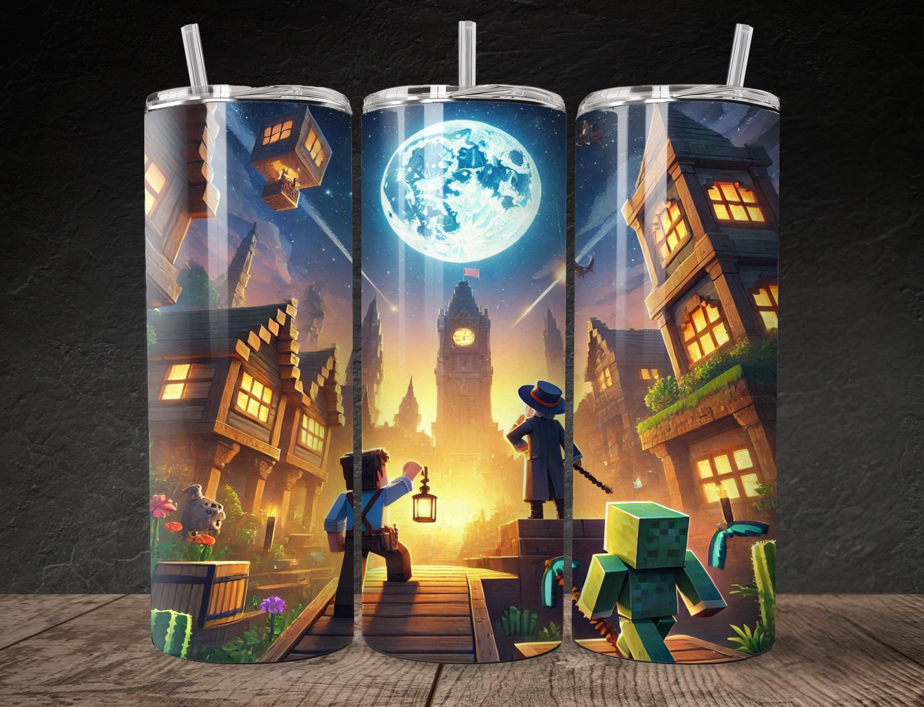 Minecraft 20 Oz Tumbler Wrap, 3 Png Designs, Sublimation Wraps - Etsy