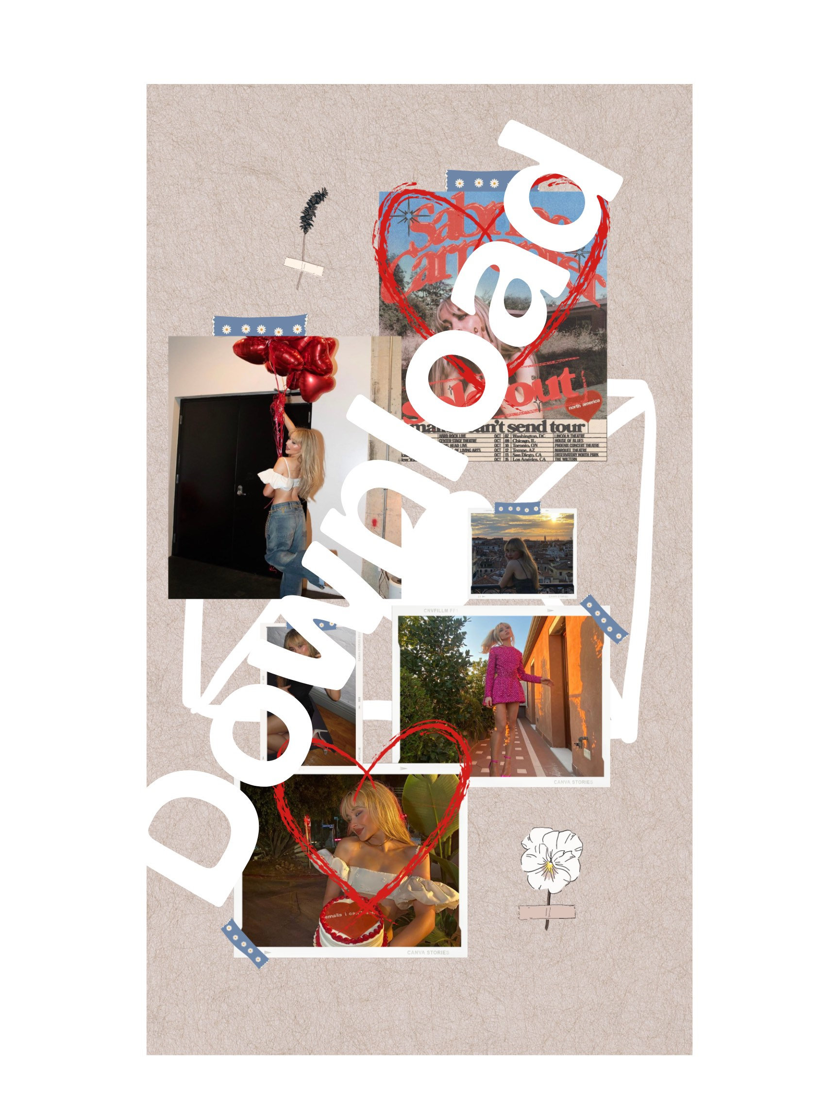 Sabrina Carpenter Inspired Collage From Emails I Cant Send - Etsy