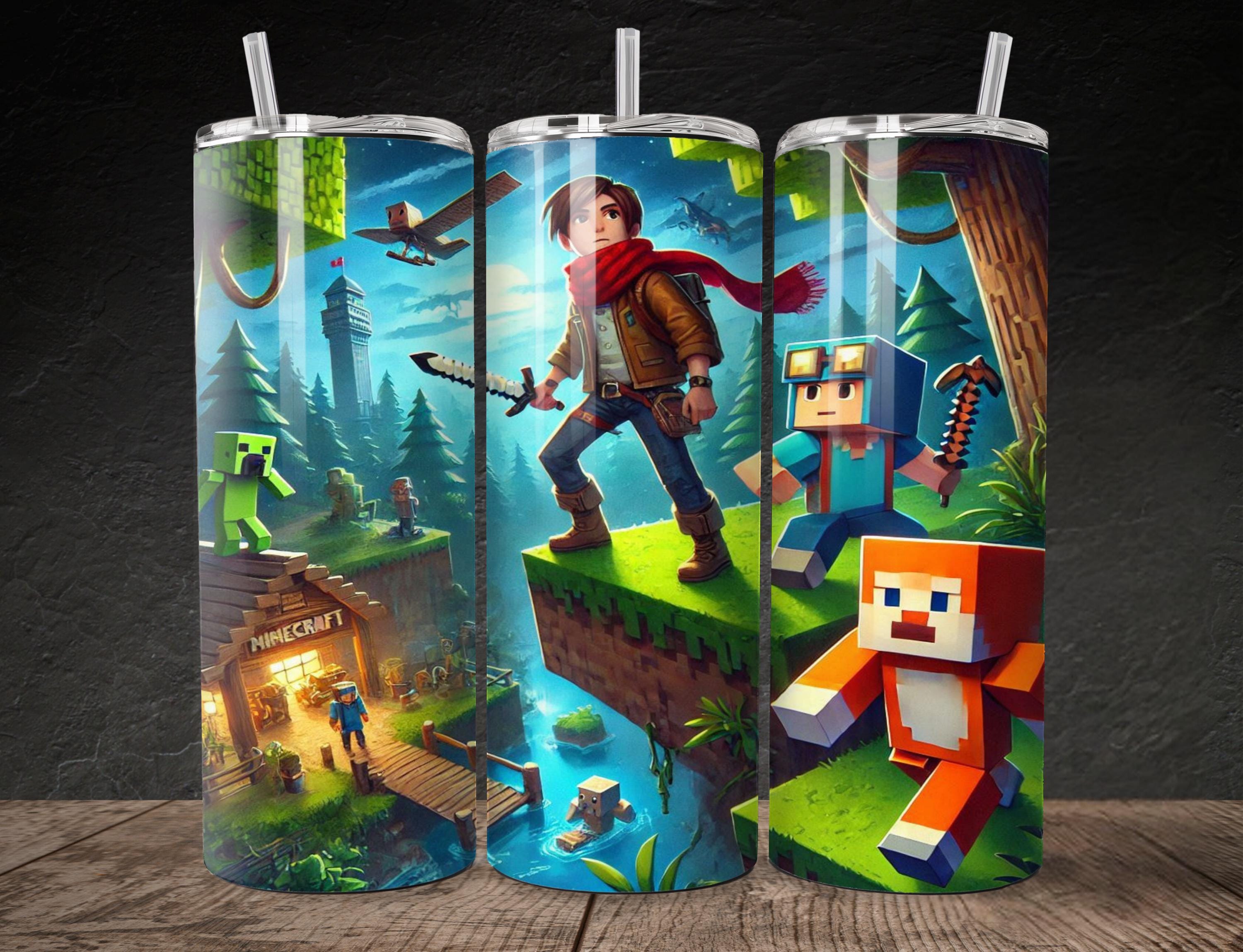 Minecraft 20 Oz Tumbler Wrap, 3 Png Designs, Sublimation Wraps - Etsy