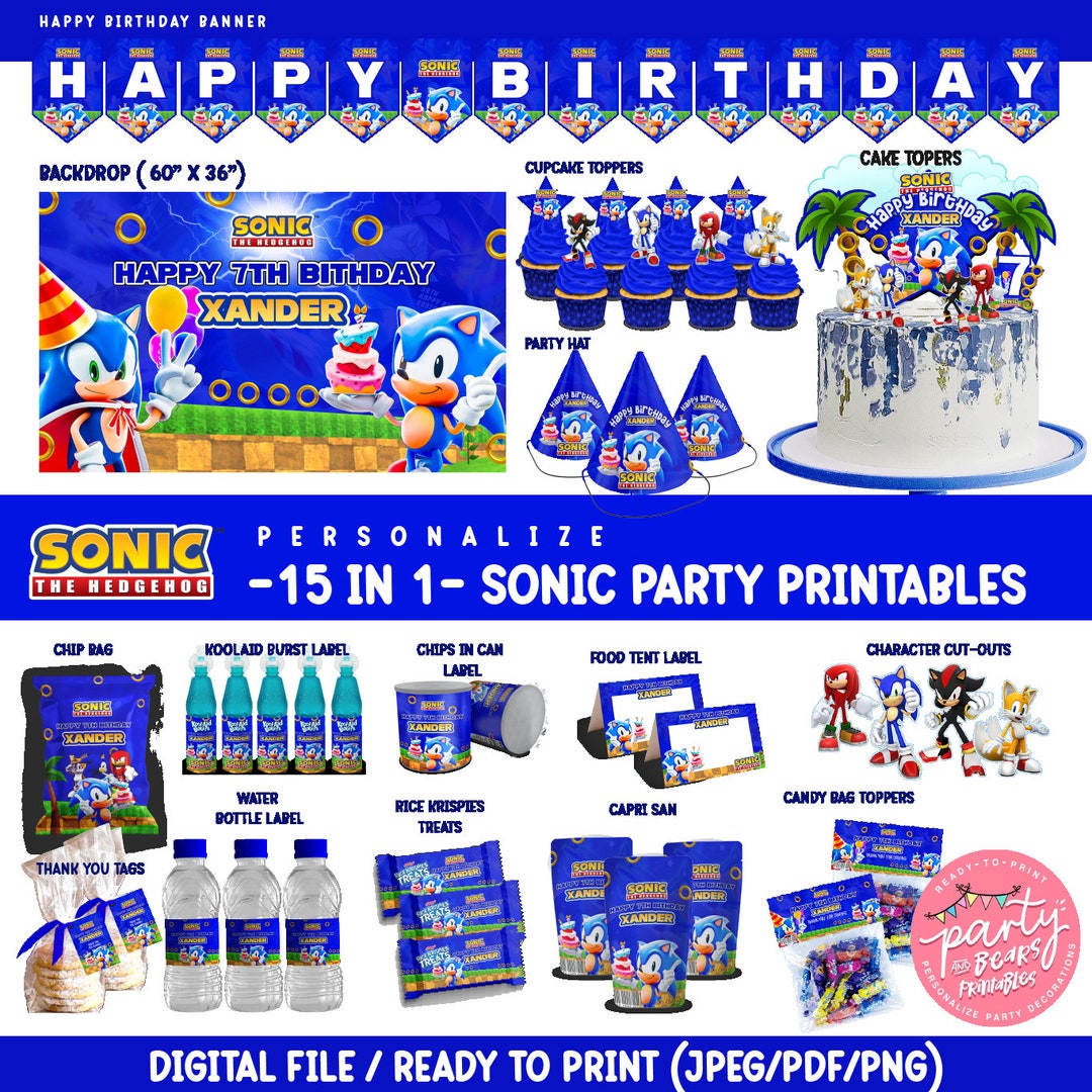 Sonic Birthday, Sonic Party, Sonic Birthday Party, Sonic Party, Sonic ...