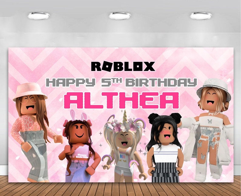 Roblox Birthday Backdrop Boy Roblox Birthday Girl Roblox - Etsy
