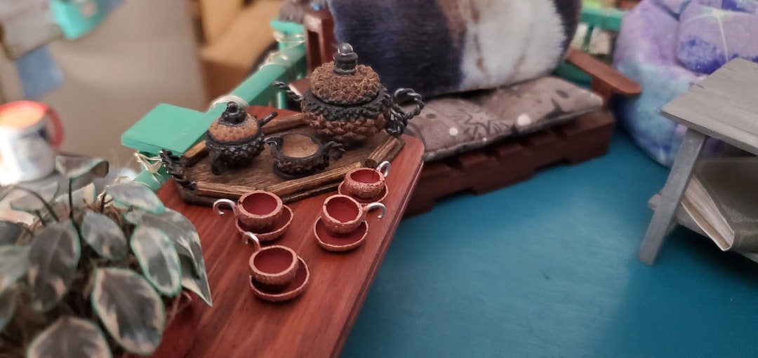 Dollhouse Full Tea Set (tray Not Included) - Etsy