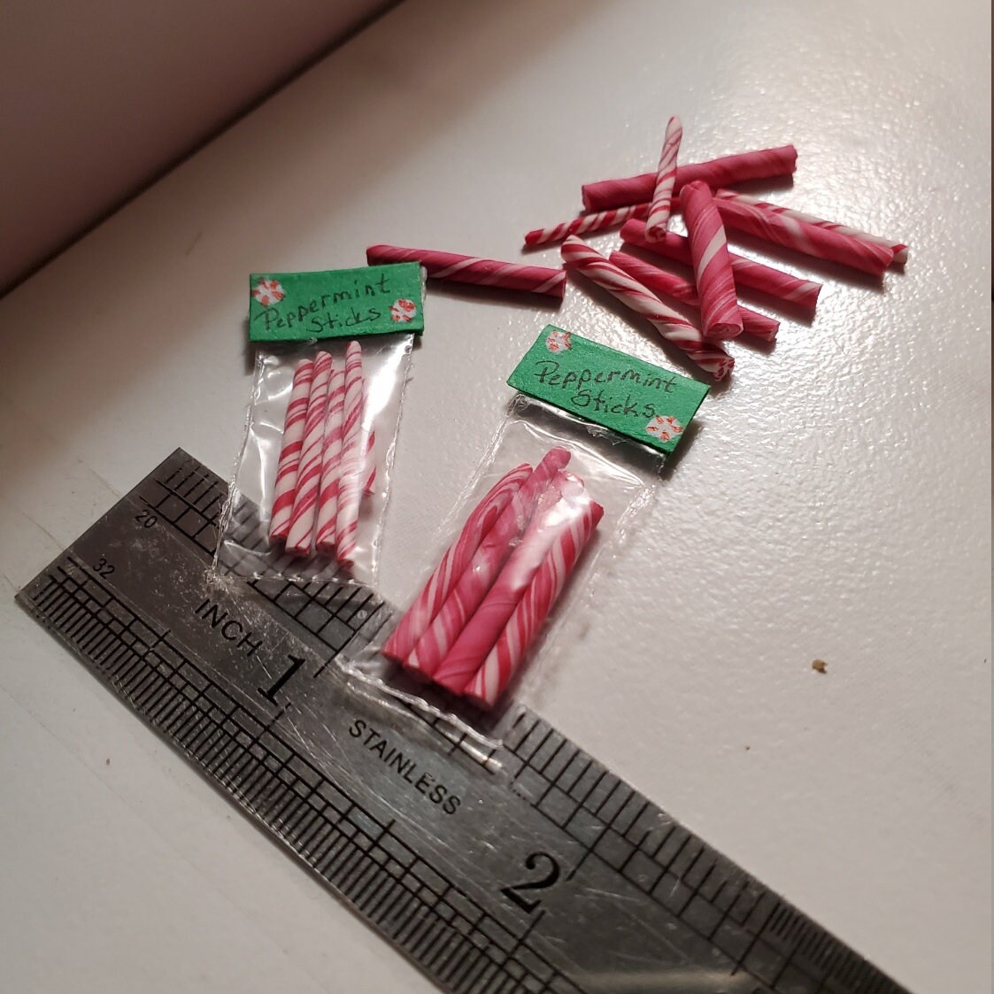 Miniature Peppermint Sticks - Etsy