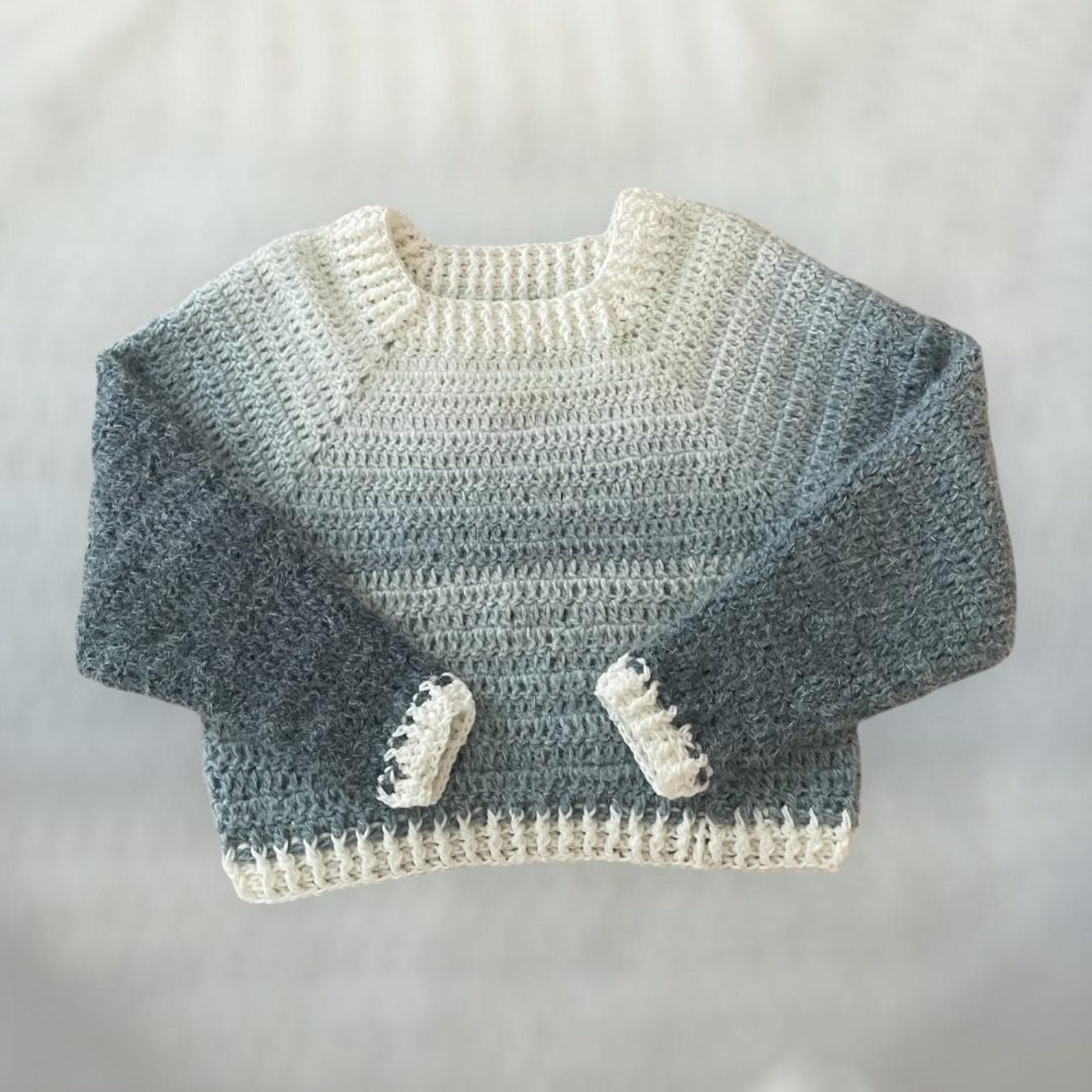 Top Down Raglan No Sew Crochet Pattern PDF | Easy Modern Sweater for ...