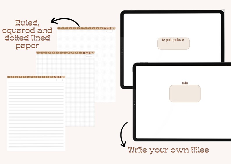 Te Reo Maori Digital Notebook, Goodnotes/notability PDF Linked Notebook ...
