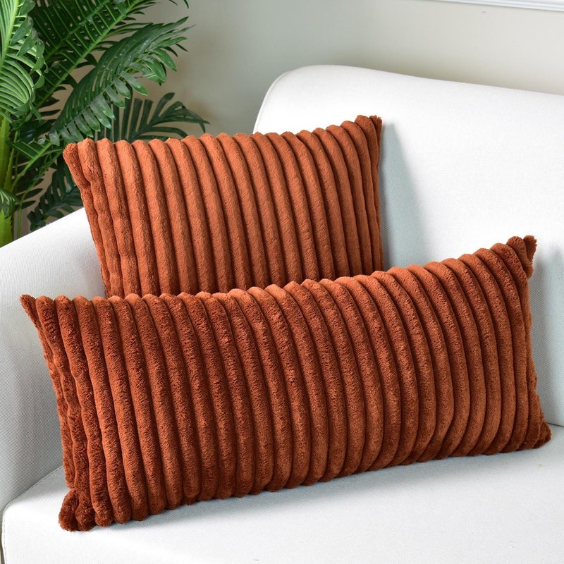 Burnt Orange Pillow - Etsy