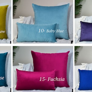 Rust Velvet Throw Pillow Cover With 64 Size Options, Velvet Euro Sham ...