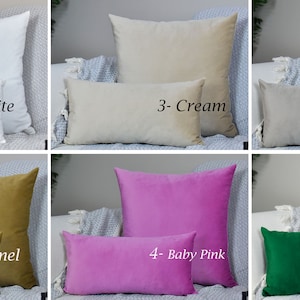 Rust Velvet Throw Pillow Cover With 64 Size Options, Velvet Euro Sham ...