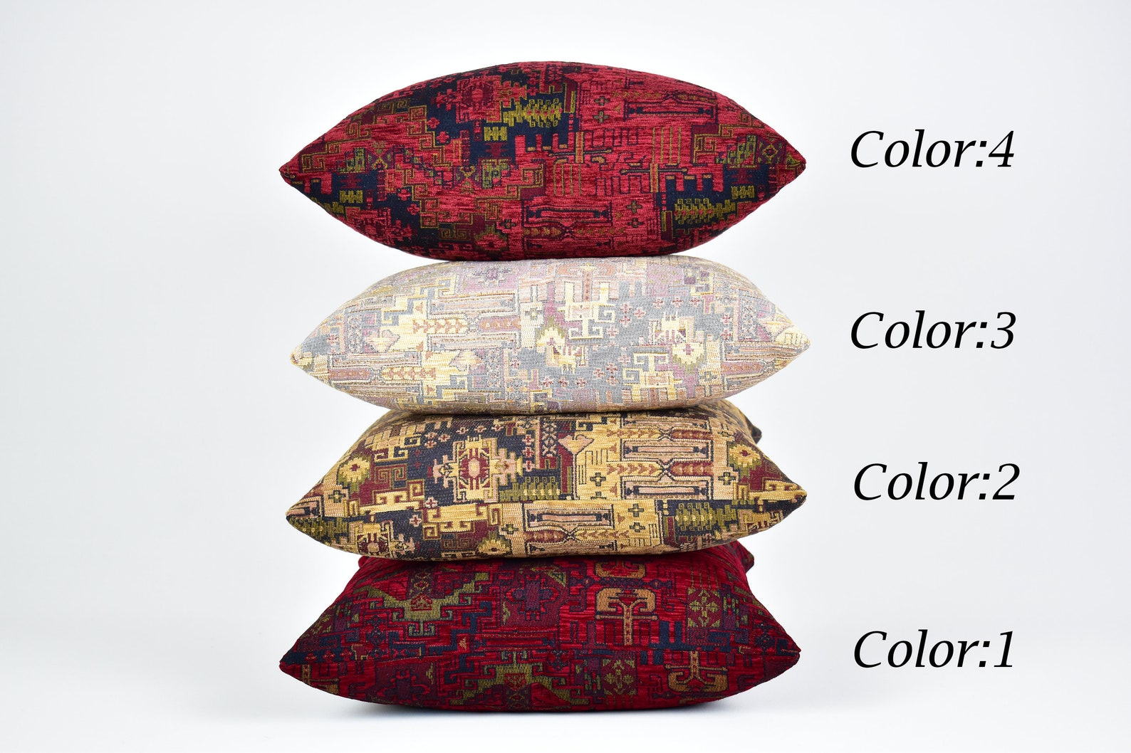 Any Size Red Turkish Kilim Throw Pillow Cover Dark Red - Etsy UK