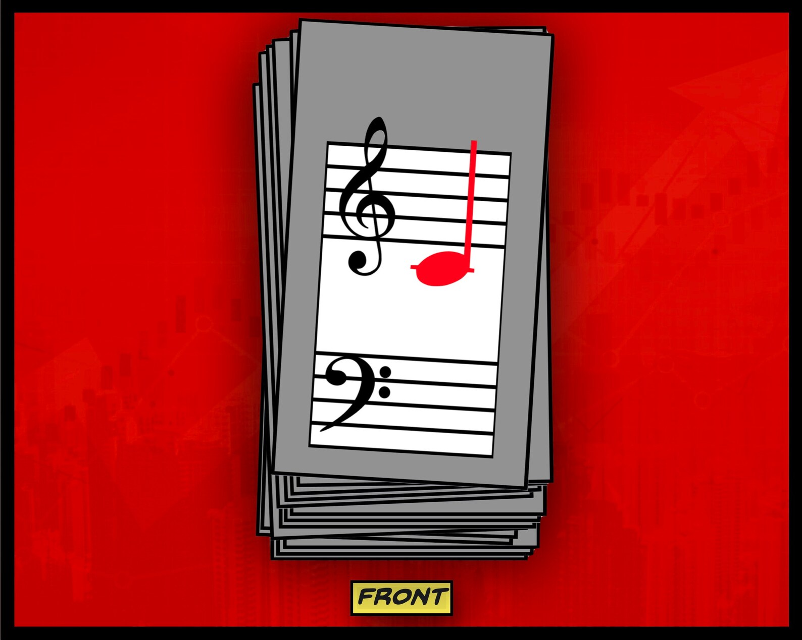 Basic Music Notes Flashcards| Treble Clef Notes | G Clef | Music Theory ...