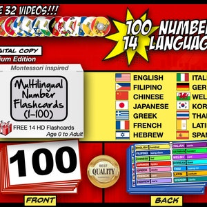 Flashcards Numbers 1-100 | Montessori Homeschool | Printable Counting ...