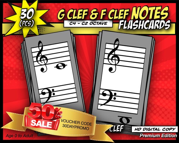 Instant Download G Clef and F Clef Montessori Homeschool Music Theory ...