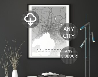 Custom Color Map Art - Etsy