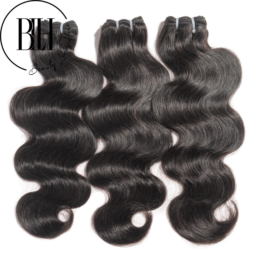 Body Wave 100% Human Hair Bundles - Etsy