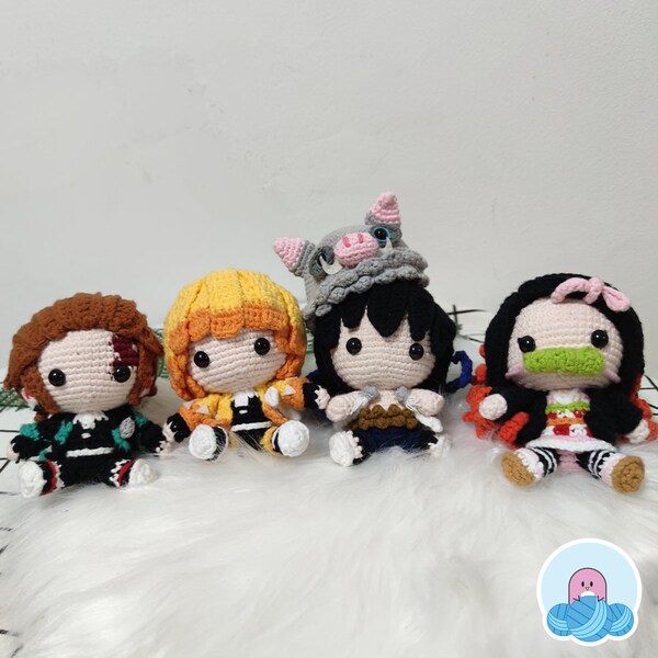 Demon Slayer Crochet Doll - Etsy