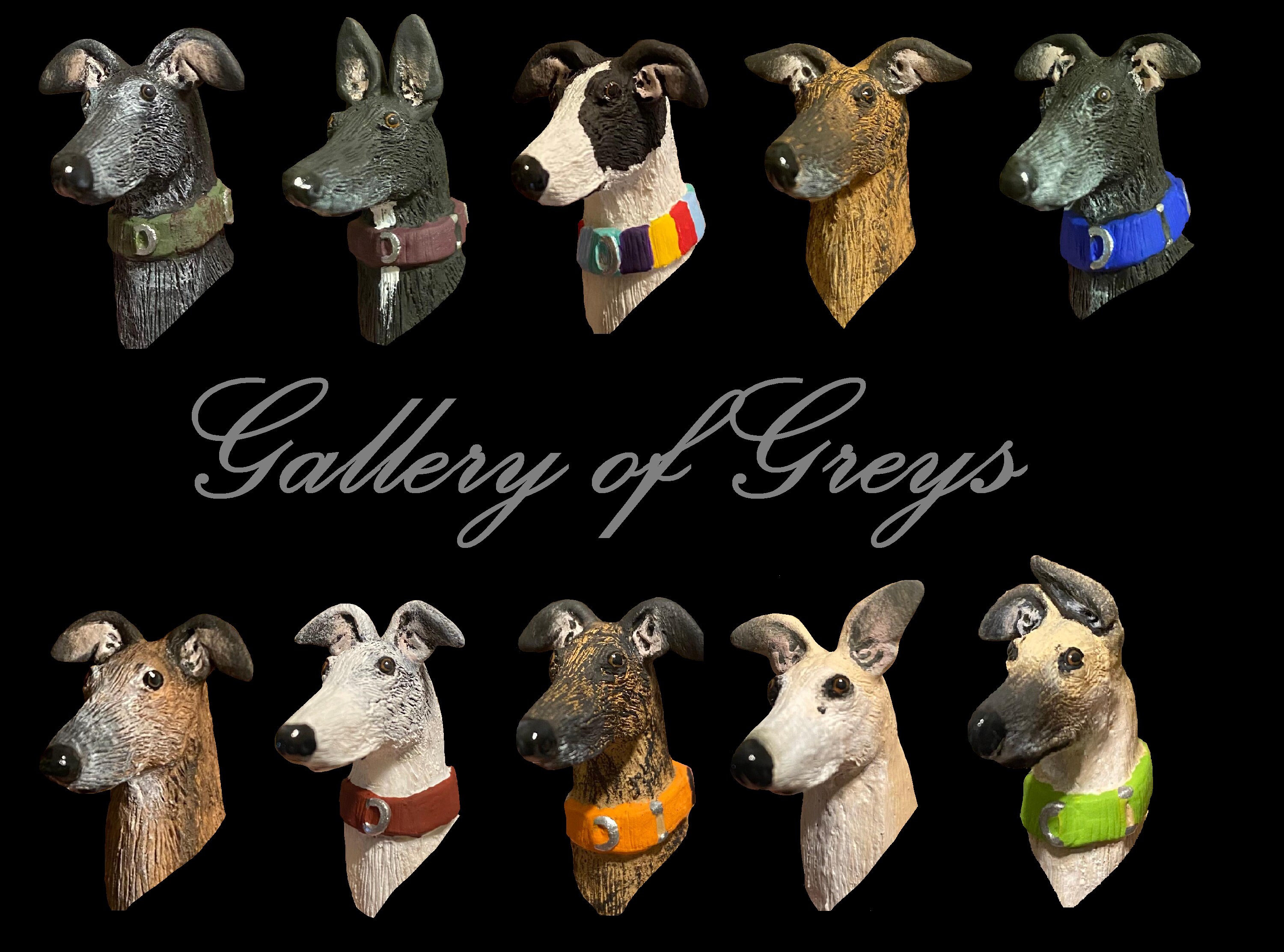 Your Greyhound in Miniature Customizable Hand Painted Resin - Etsy