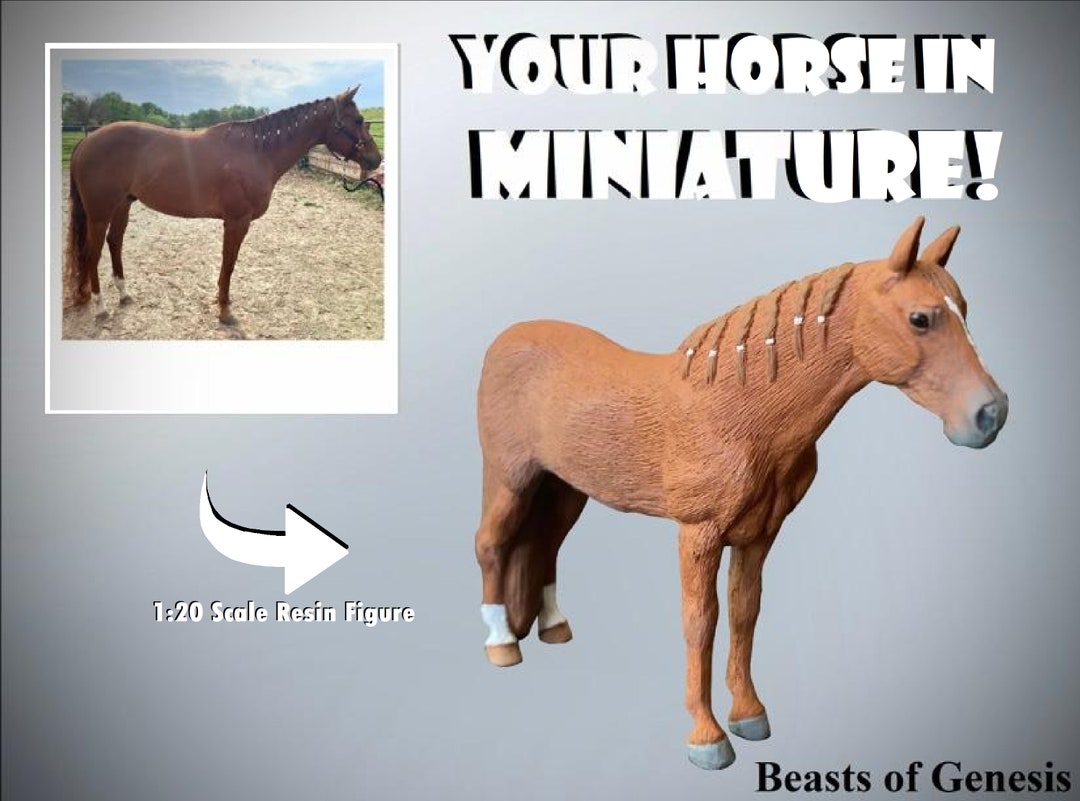Your Horse in Miniature! Customizable Hand Painted 1:20 Resin Model ...