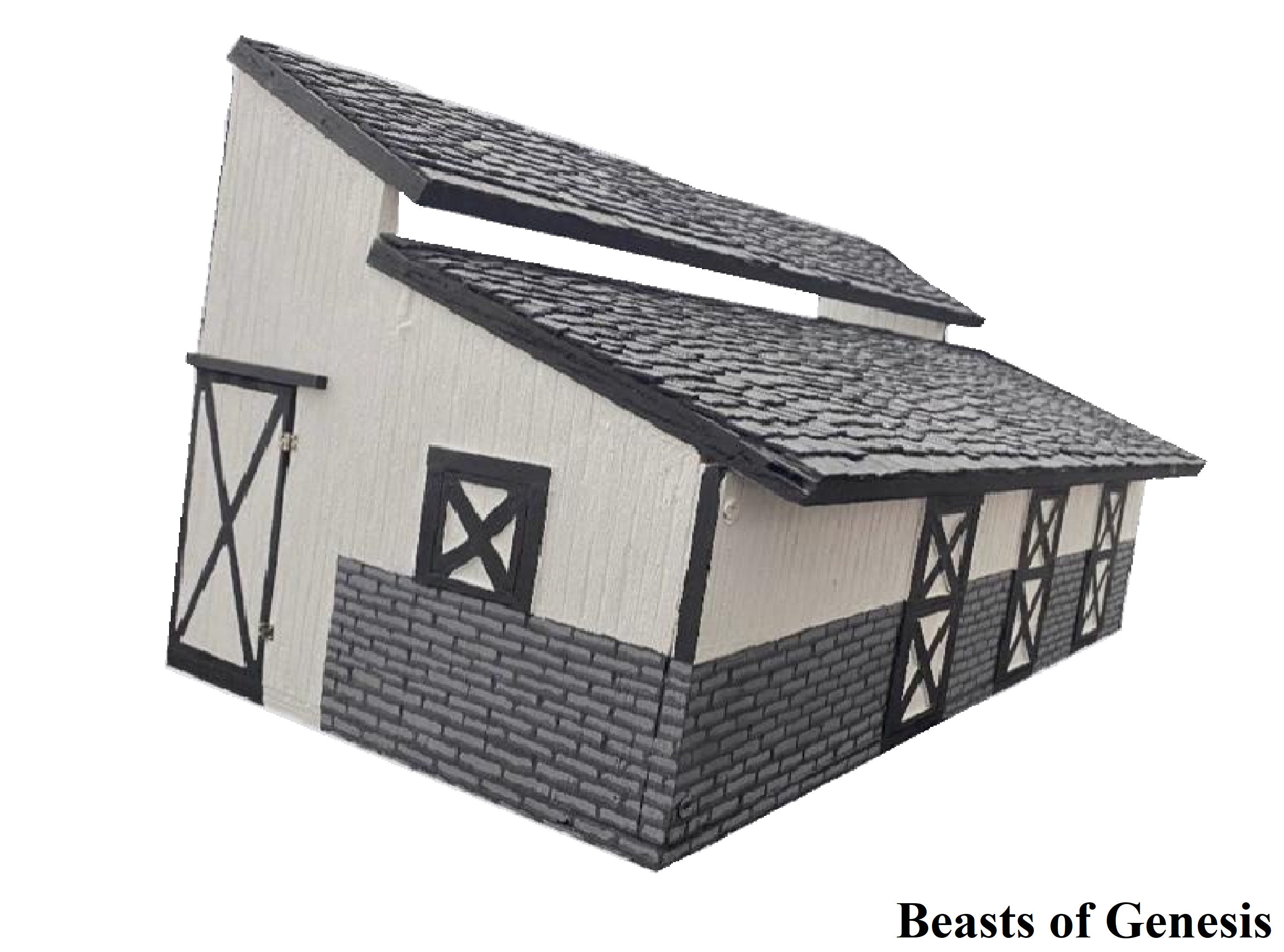 White 1:20 Scale Hand Painted Handmade Wooden Stable | Etsy