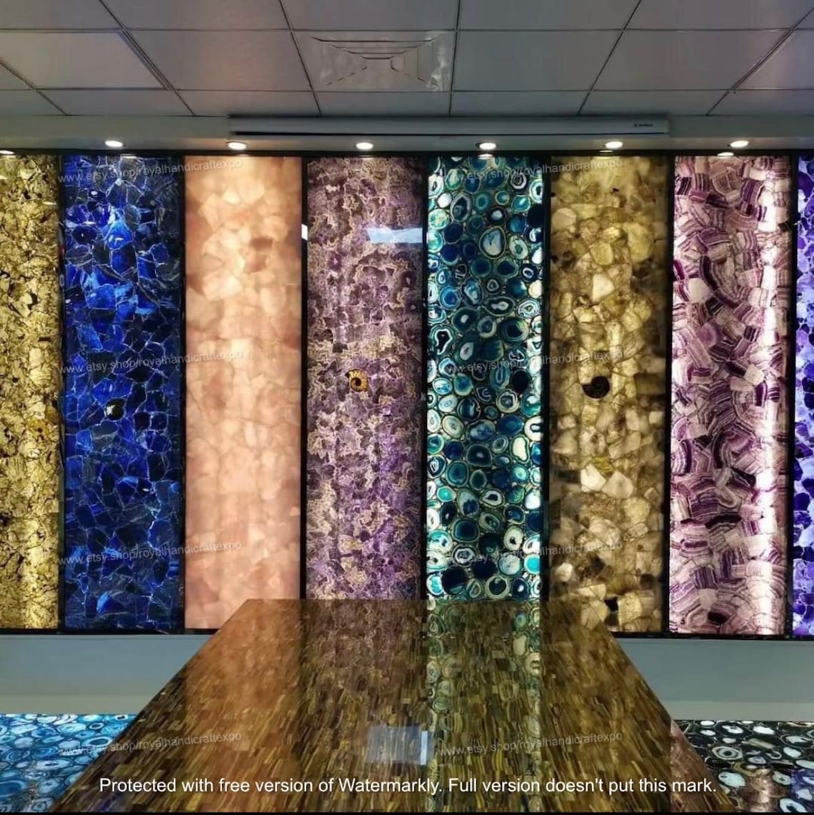 Labradorite Gems Stone Table Top for Coffee Table/dining Table - Etsy