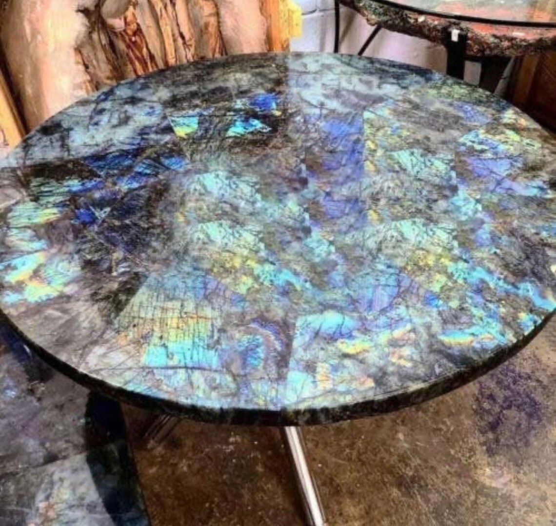 Labradorite Gems Stone Table Top for Coffee Table/dining Table - Etsy