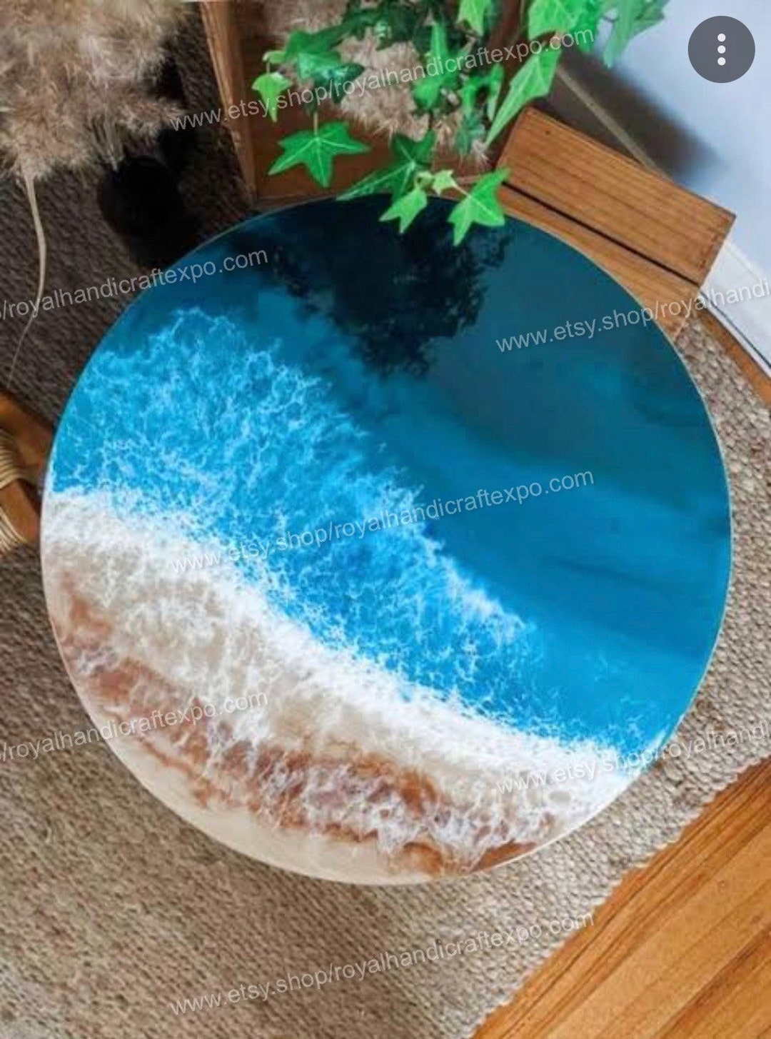 Epoxy Round Coffee Table Top | Epoxy Risen Coffee Table | Unique Design ...