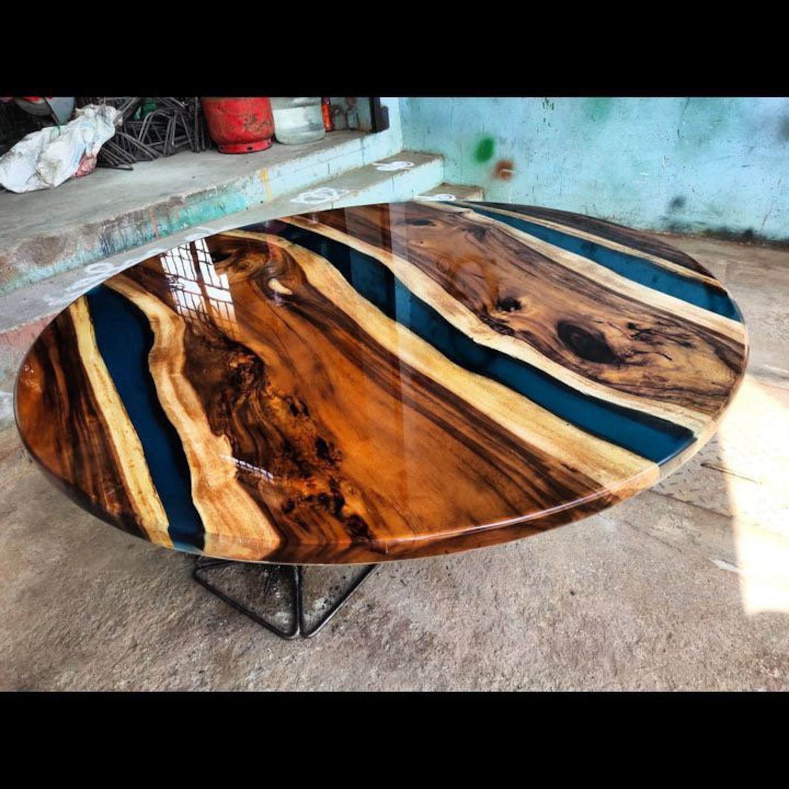 Epoxy Dining Table Top, Epoxy Center Table Epoxy Resin River Table ...