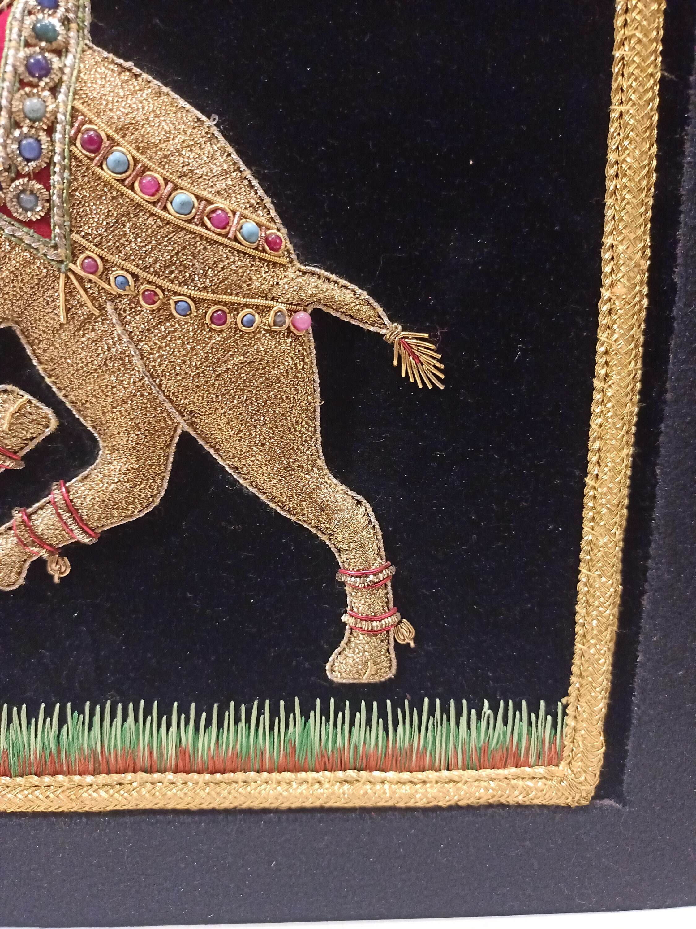 Hand Made Embroidery Work Wall Hangingwall Tapestryresham - Etsy