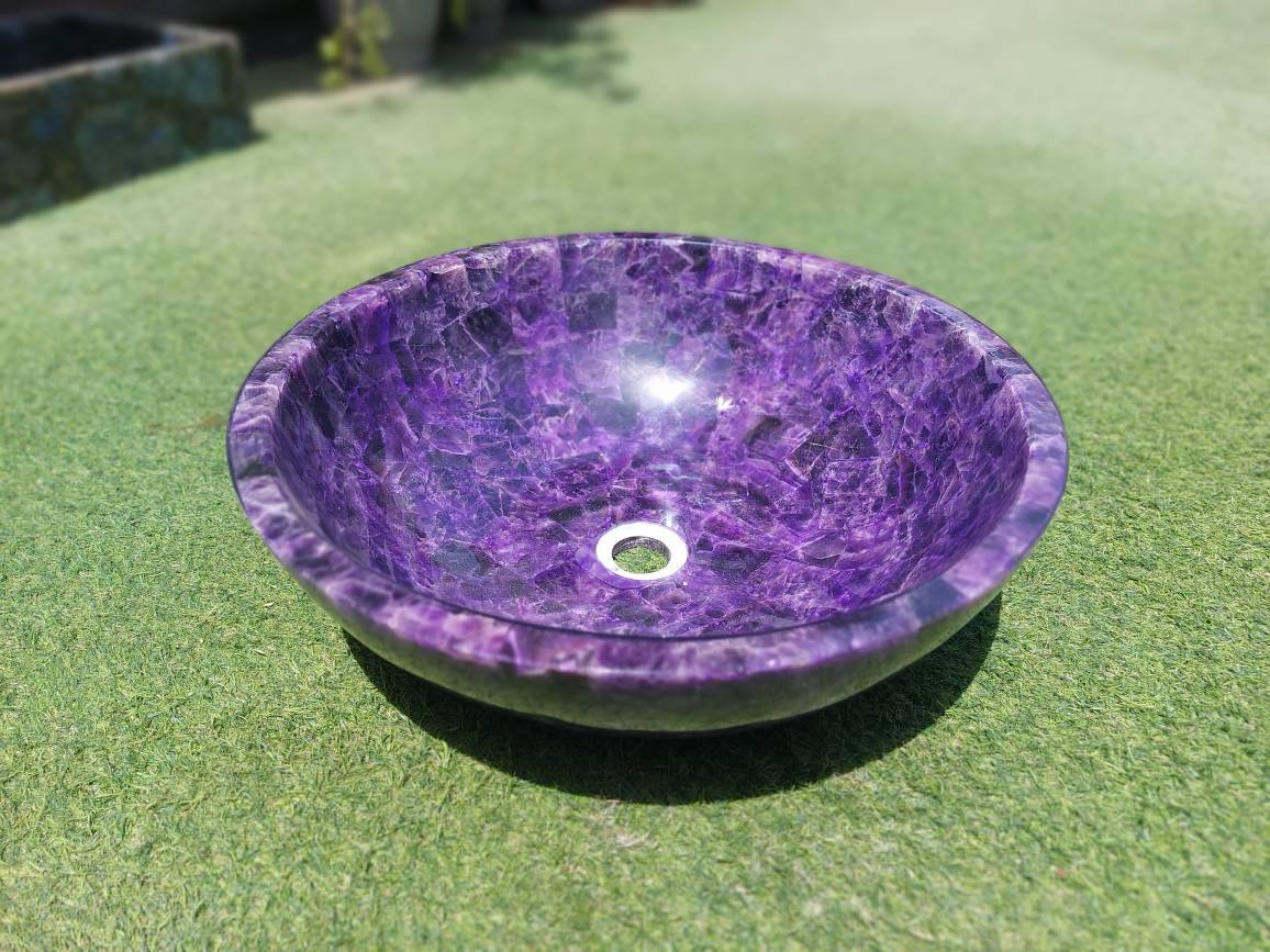Amethyst Geode Sink / Amethyst Geode Wash Basin Home Décor - Etsy