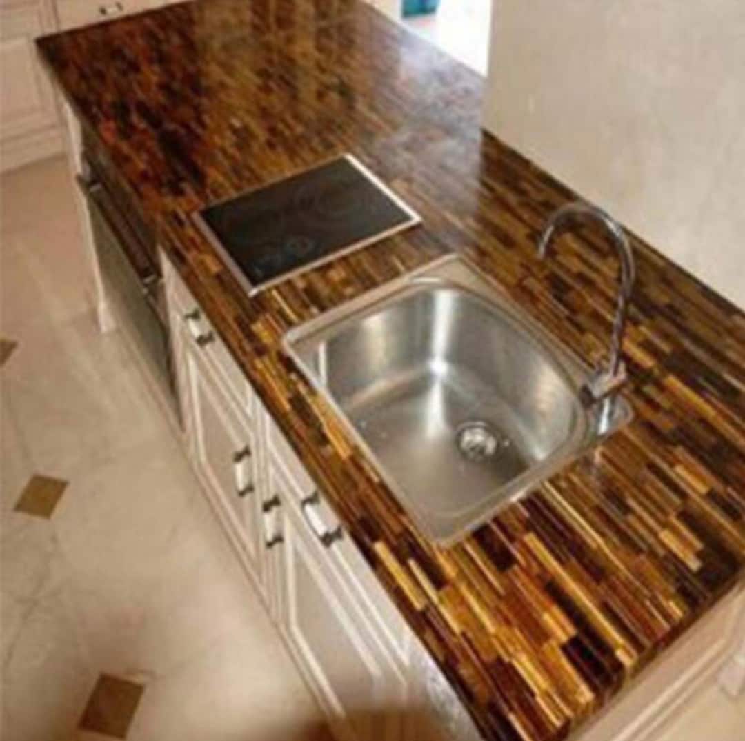 Tiger Eye Countertop Stone Slab Table Yellow Tiger Eye Stone Kitchen ...