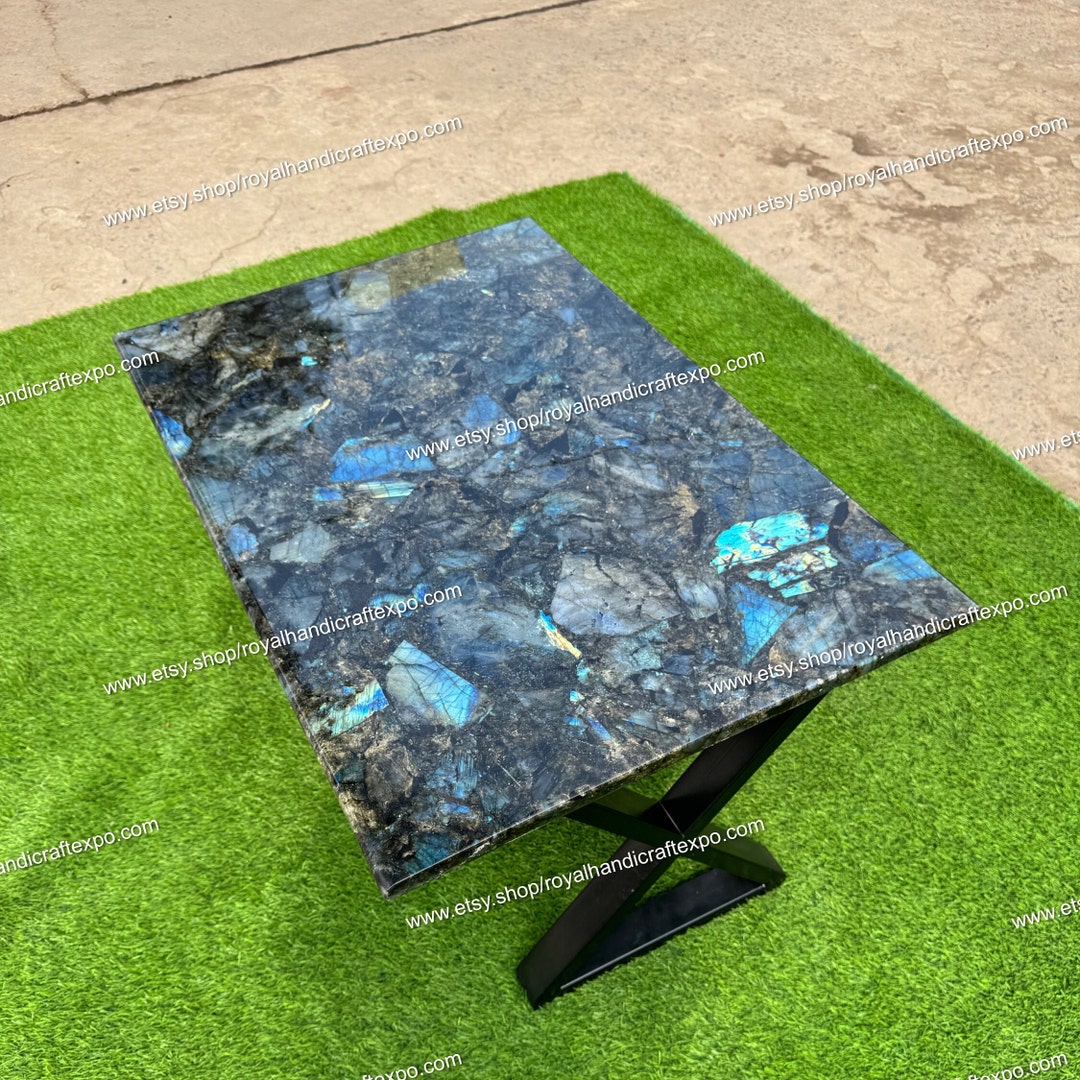 Handmade Labradorite Tabletop: Custom Dining or Coffee Table - Etsy