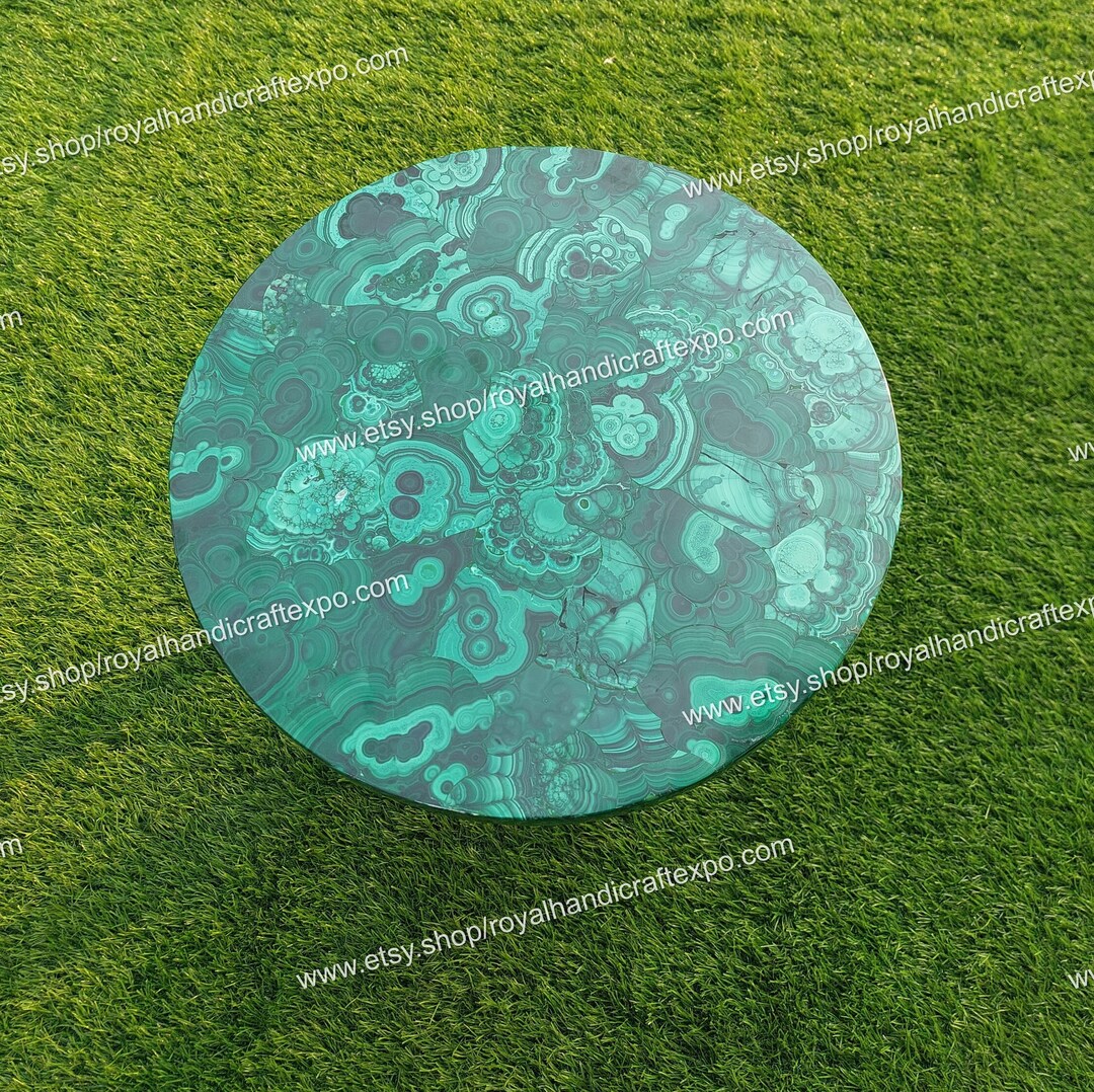 Handmade Malachite Marble Table Top: Inlay Coffee Table - Etsy