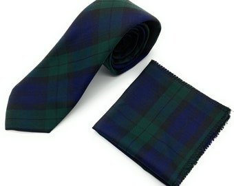 Black Watch Tartan Scottish Plaid Neck Tie - Etsy