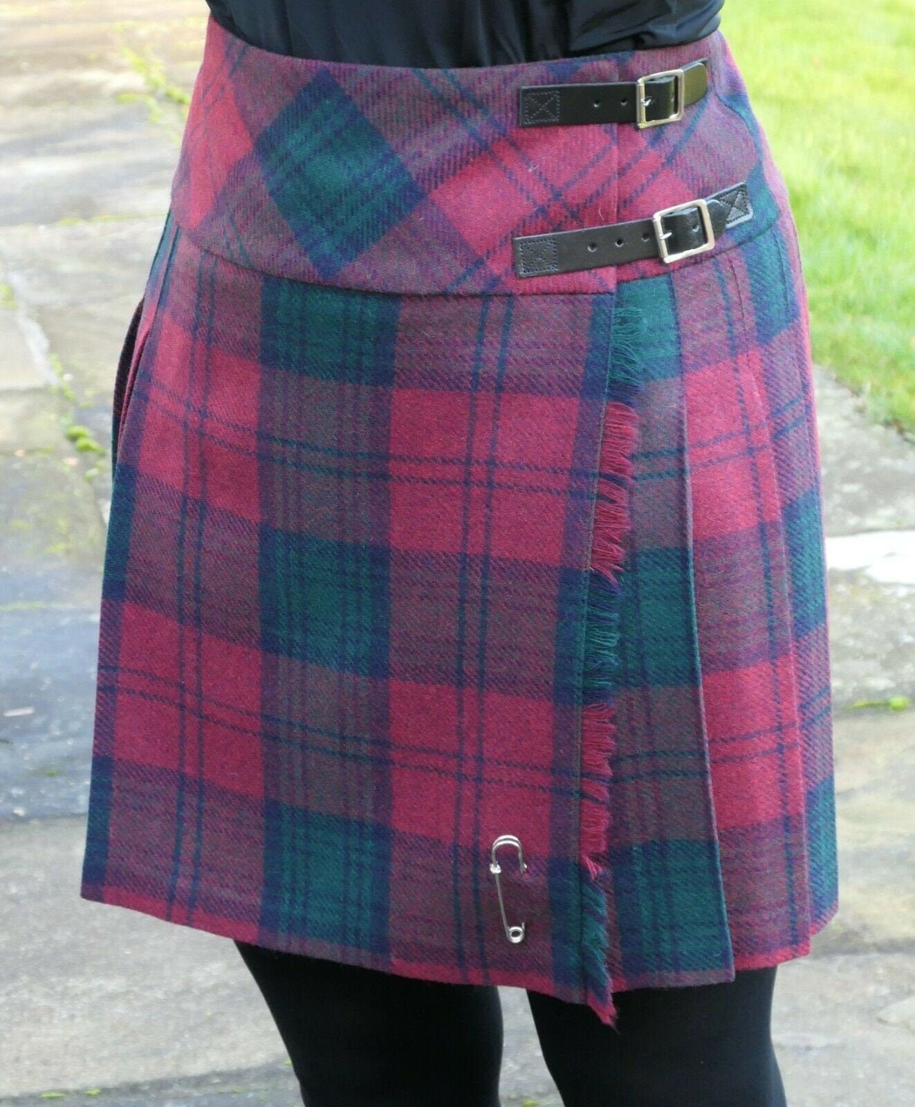 Ladies Authentic Shetland Wool Mini Kilt Lindsay Tartan Made - Etsy UK