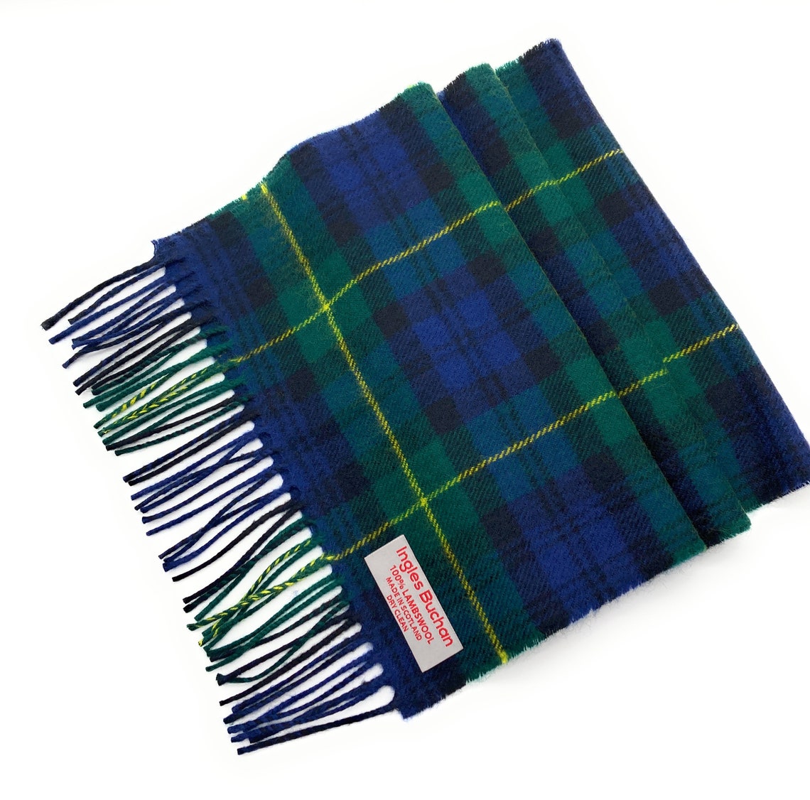 Pure Lambswool Gordon Tartan Clan Scarf Made in Scotland - Etsy
