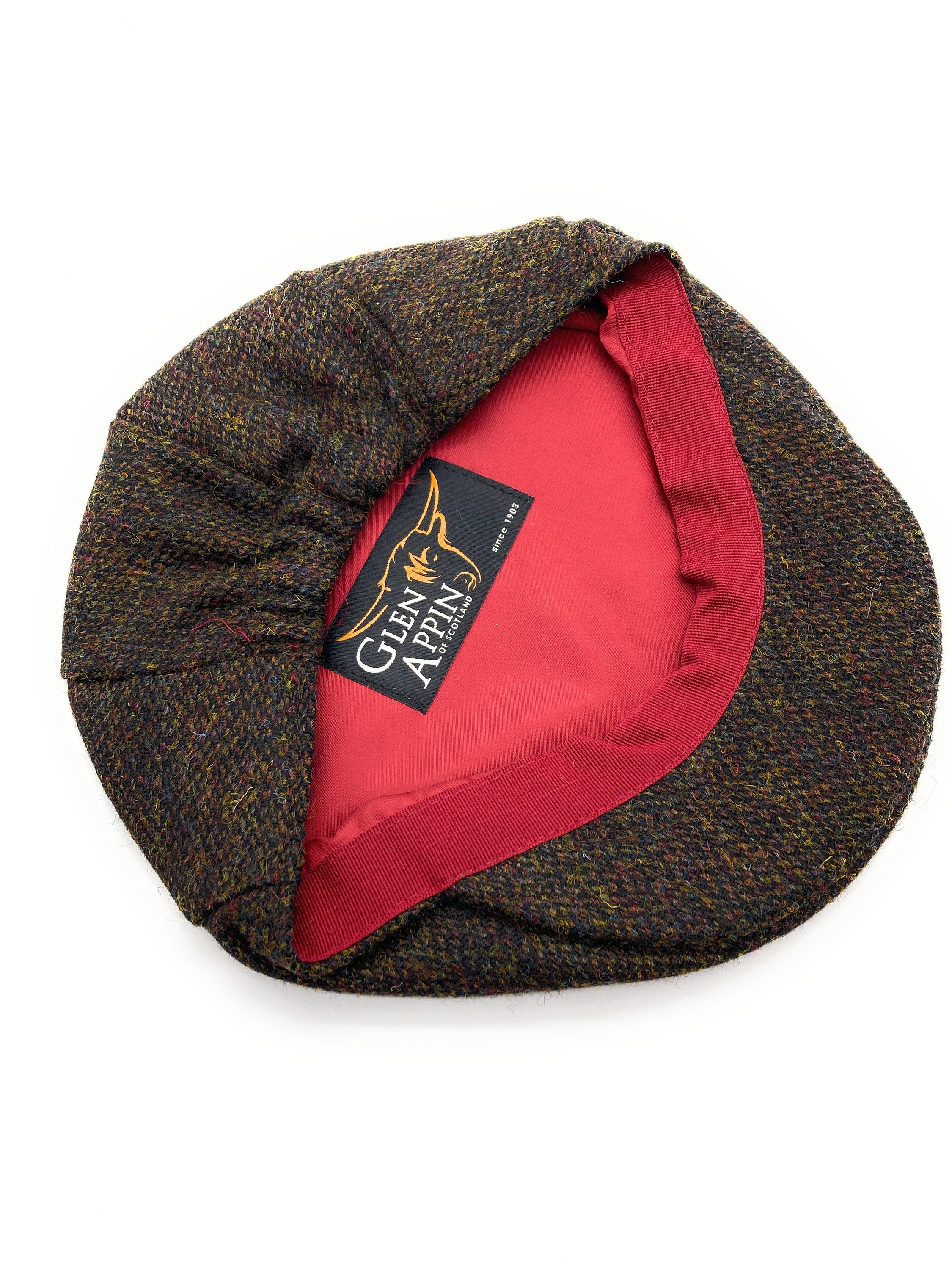 Gents Authentic Harris Tweed One-size Brown Flat Cap Made in | Etsy UK