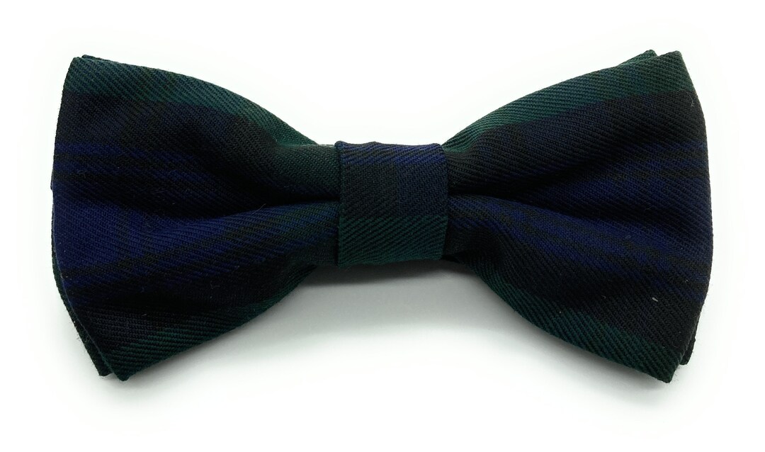 Gents Black Watch Tartan Bow Tie - Etsy
