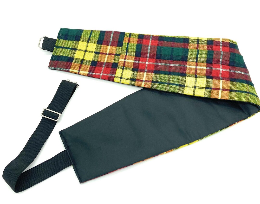 Gents Pure Wool Buchanan Modern Tartan Cummerbund Made in Scotland - Etsy