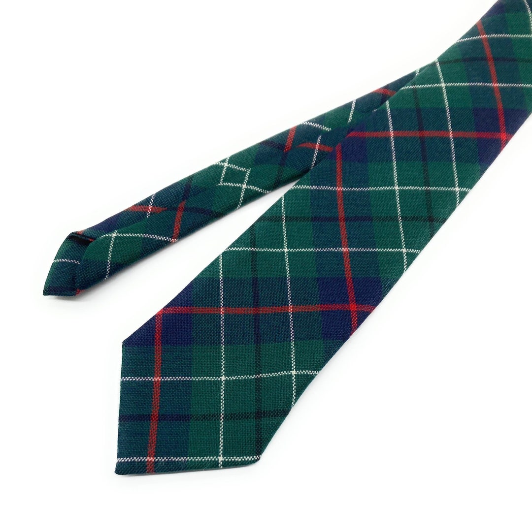 Gents Pure New Wool Scottish Duncan Modern Tartan Tie MADE IN SCOTLAND ...