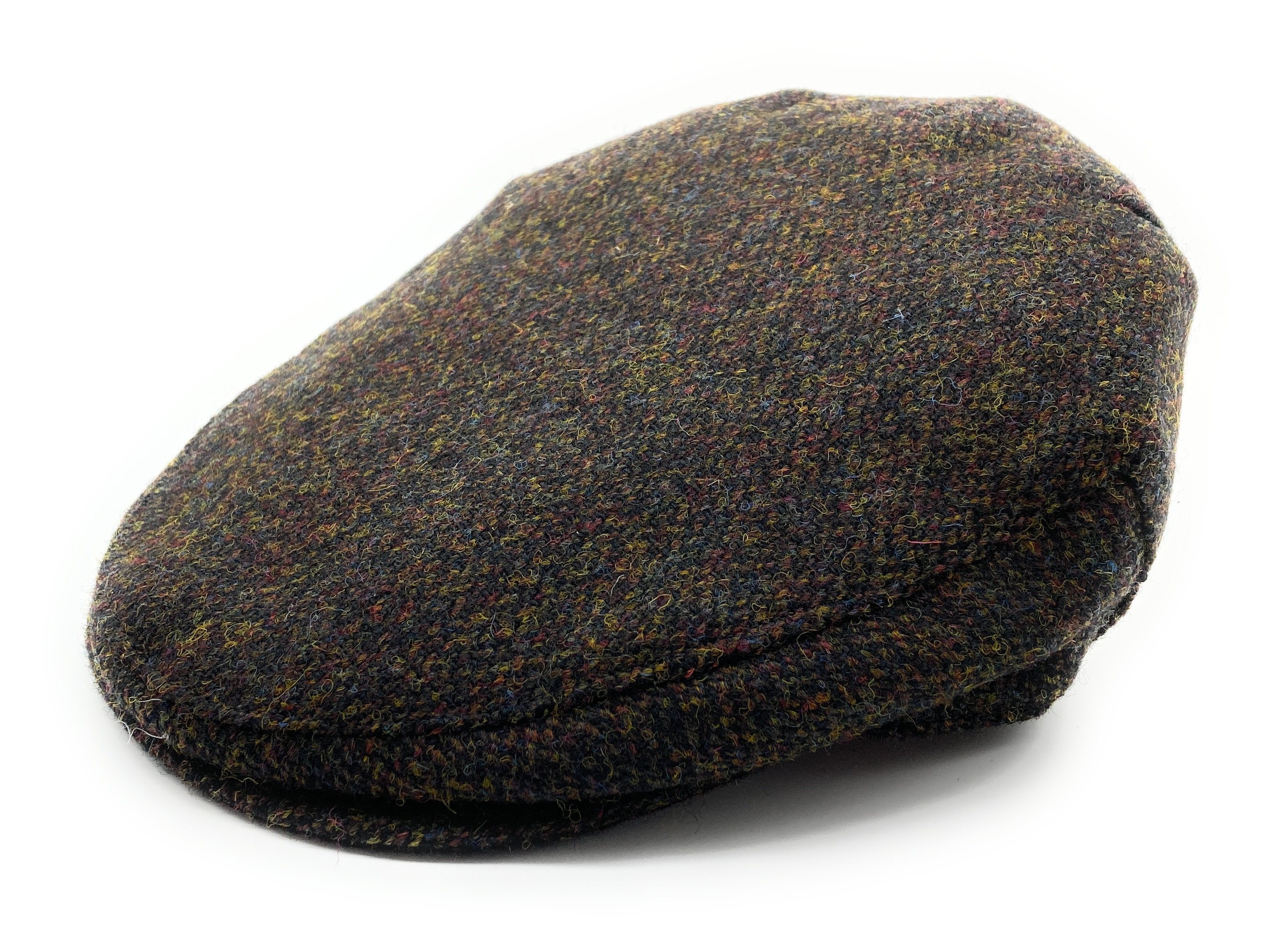Gents Authentic Harris Tweed One-size Brown Flat Cap Made in | Etsy UK