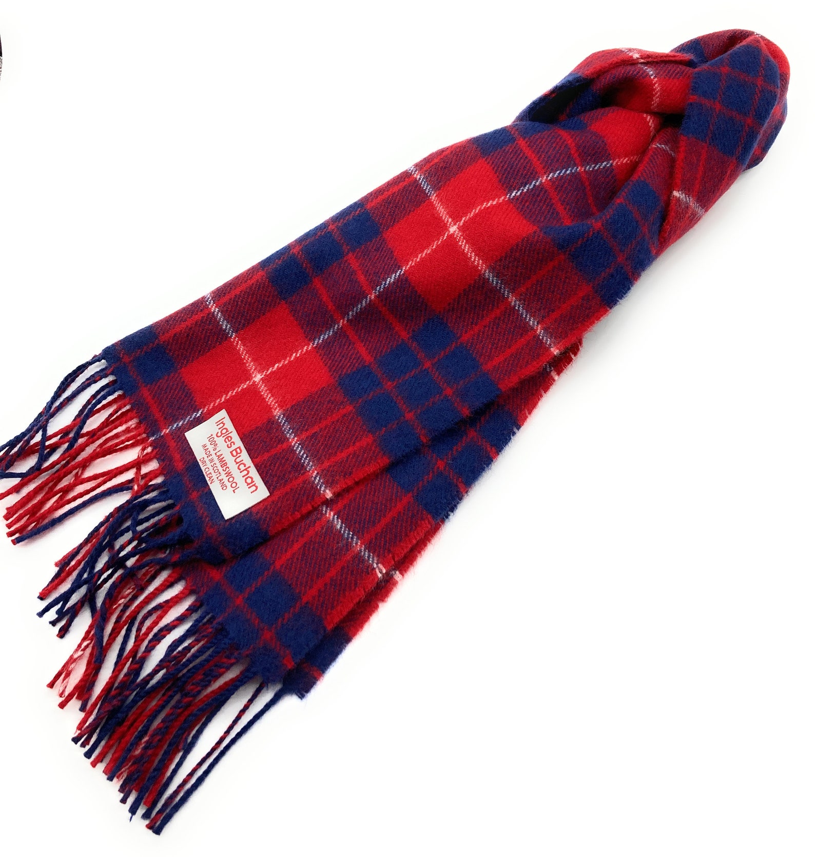 Pure Lambswool Hamilton Tartan Clan Scarf Made in Scotland | Etsy