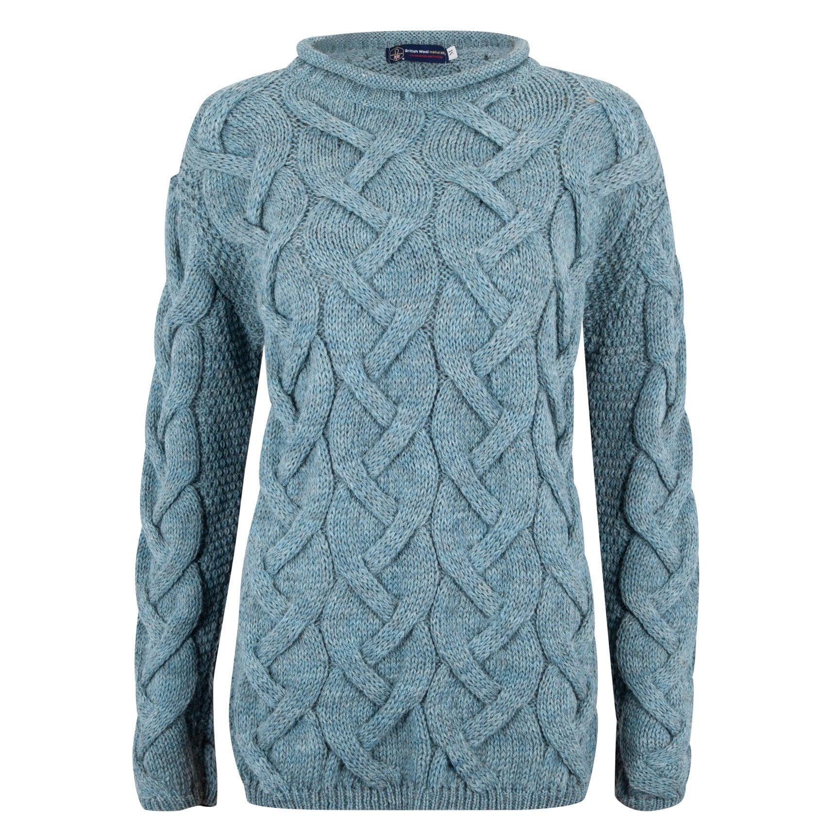 100% British Wool Ladies Tunic Cable Arran Jumper MADE IN UK | Etsy