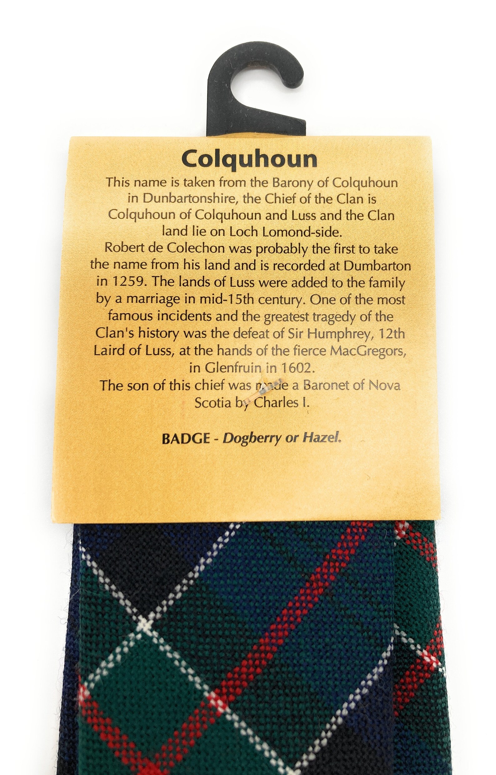 Gents Pure New Wool Colquhoun Modern Tartan Tie MADE IN | Etsy