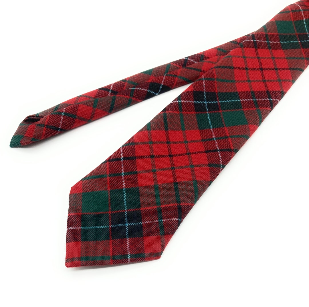 Corbata Nicholson Modern Tartan de pura lana virgen para hombre MADE IN ...