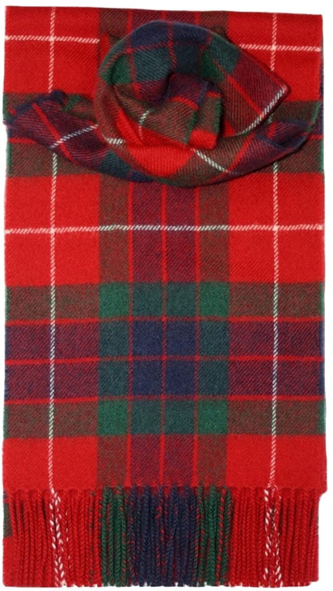 Pure Lambswool Fraser Red Modern Tartan Clan Scarf Made in Scotland - Etsy