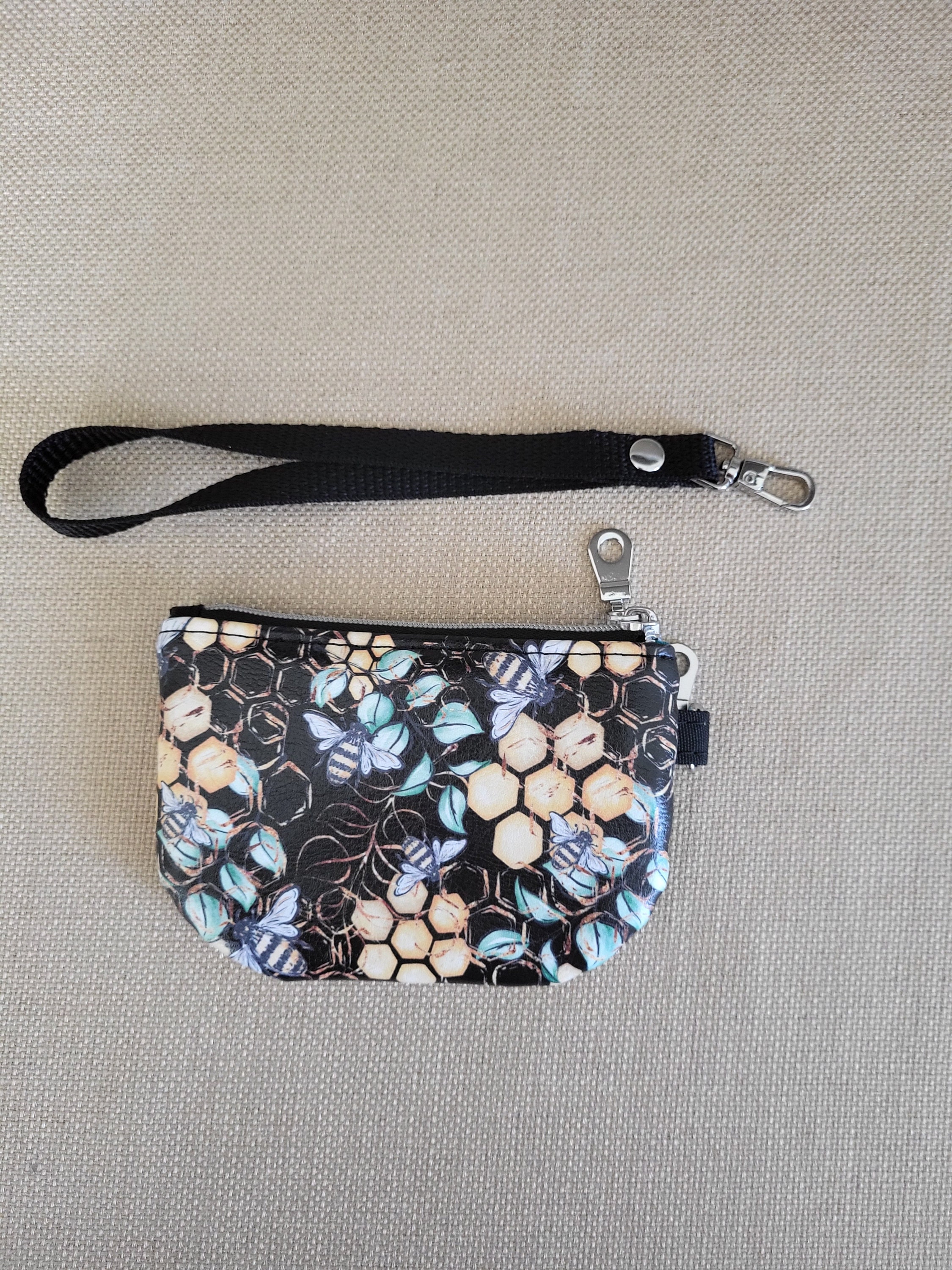 Honey Bees and Their Hives Adorn Cute This Vinyl Zippered Wallet ...