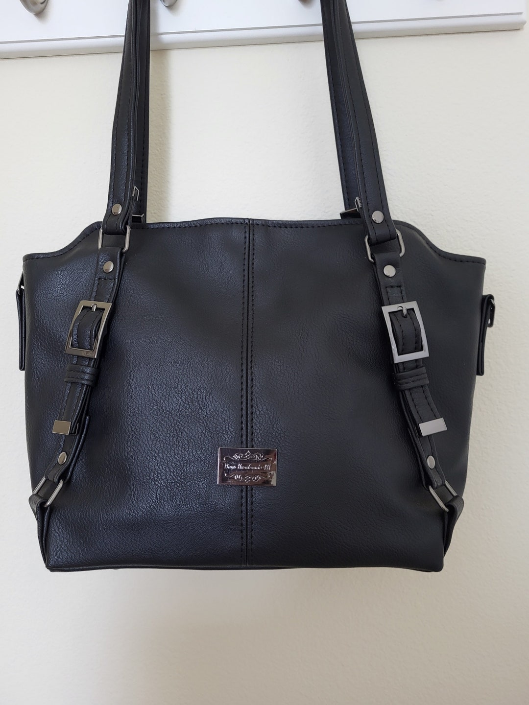 Classy Spacious Black Designer Handbag/crossbody/purse - Etsy